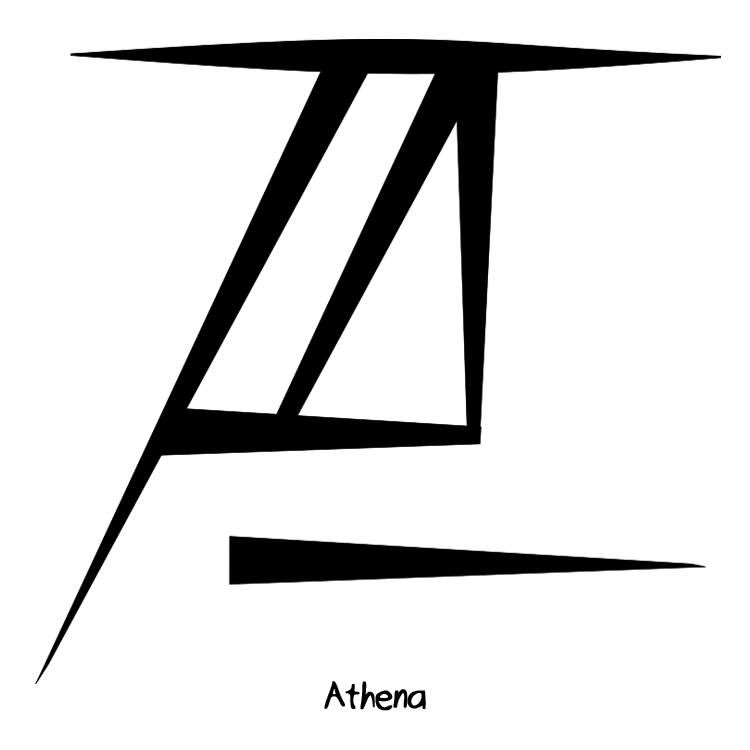 “athena” Name Sigil Requested By Anonymous Requests Clipart - Full Size ...
