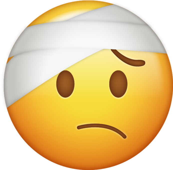 Headache Emoji Png - Smiley Clipart - Full Size Clipart (#3571830 ...