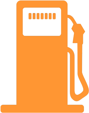 Petrol Station Icon - Refuel Here Printable Sign Clipart - Full Size ...