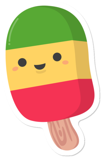 Kawaii Cute Summer Popsicle - Popsicle Kawaii Clipart - Full Size ...