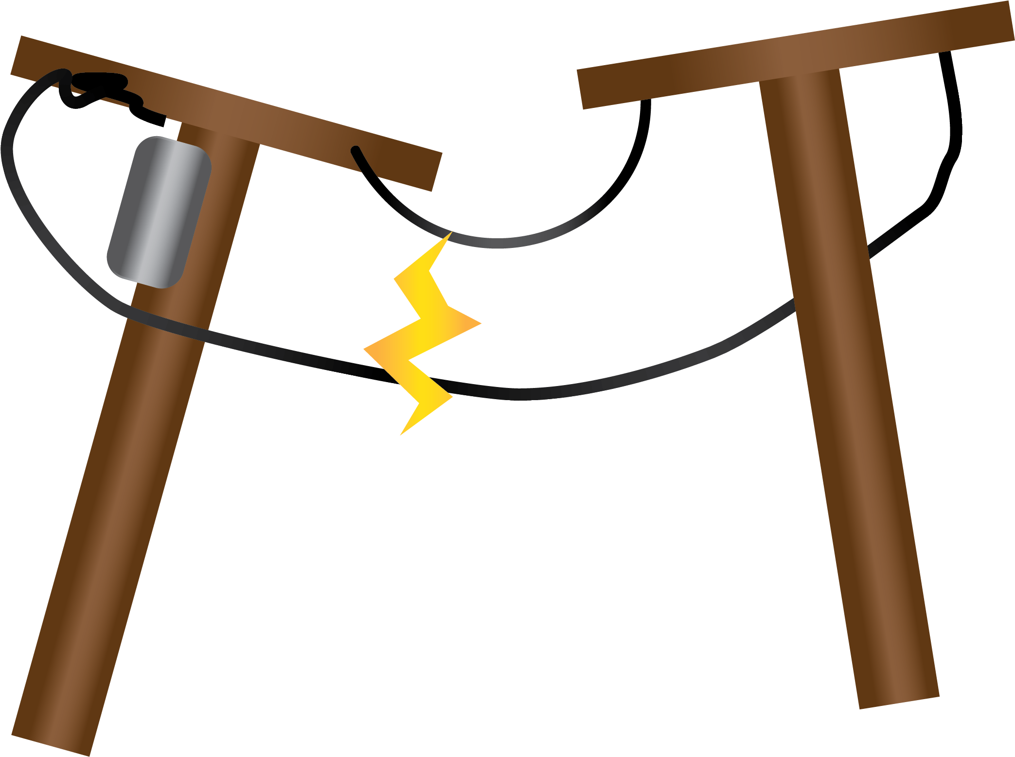 Falling Powerlines Clipart - Full Size Clipart (#3580832) - PinClipart