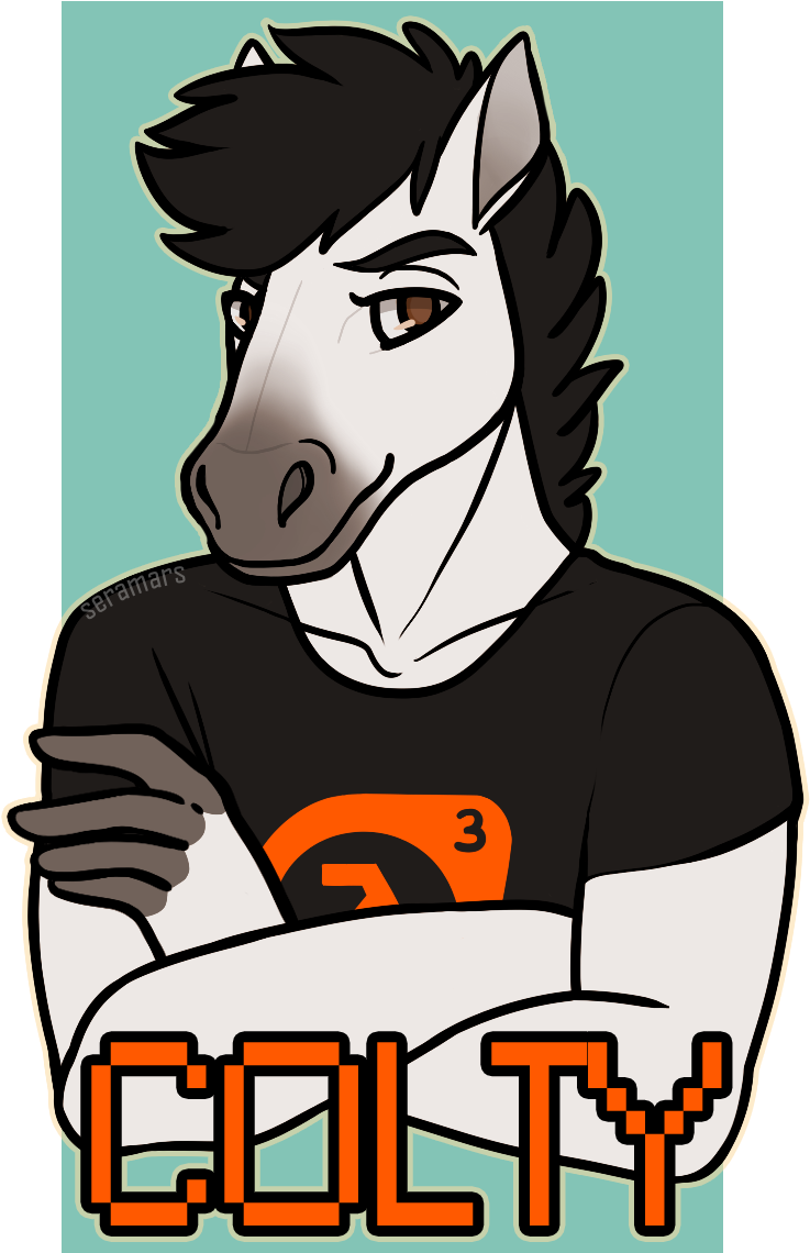 [c] Colty Badge - Cartoon Clipart - Full Size Clipart (#3581958 ...