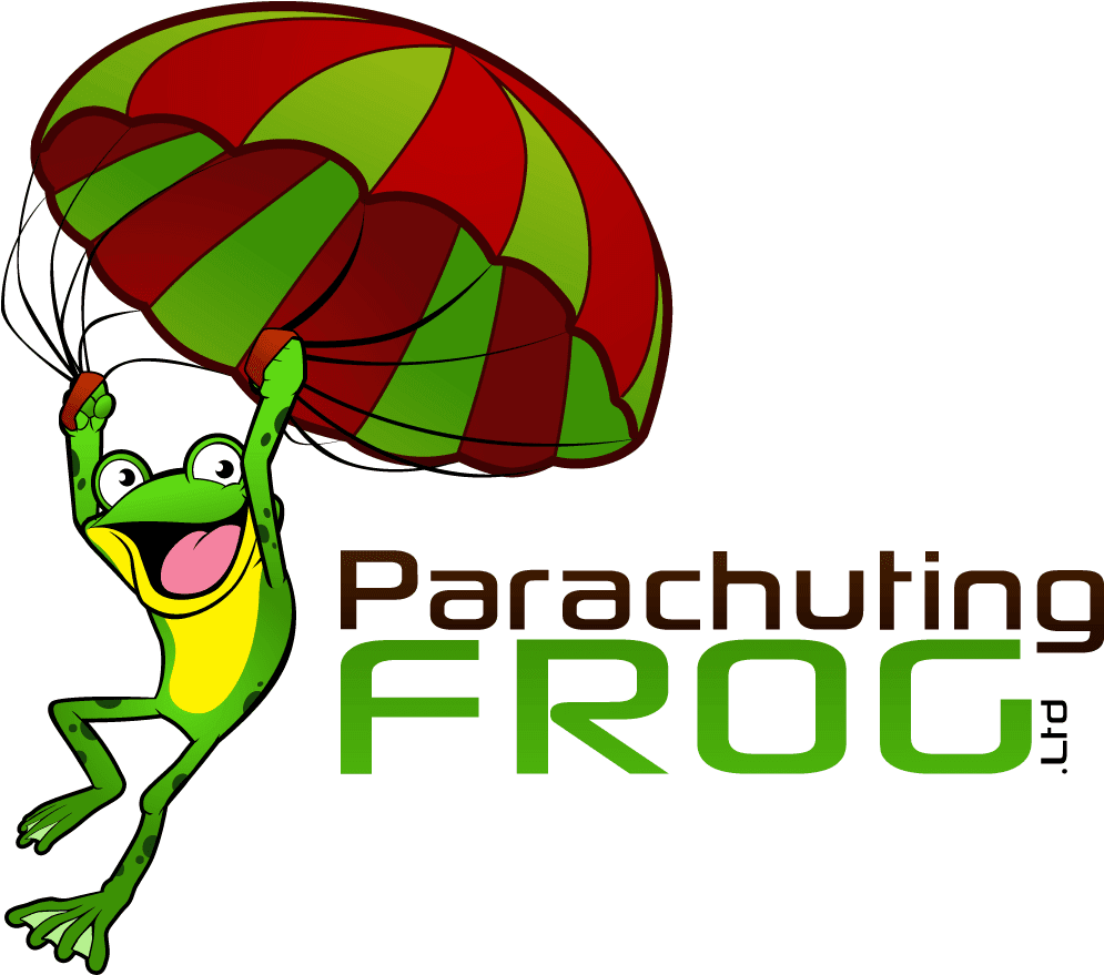 Parachuting Frog - Cartoon Clipart - Full Size Clipart (#3595650 ...