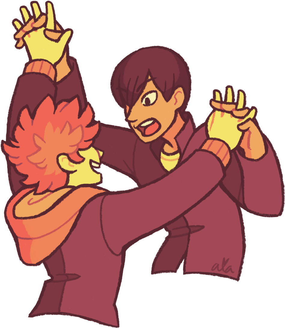 Sometimes They High Five But They're So Excited Talking - Cartoon ...