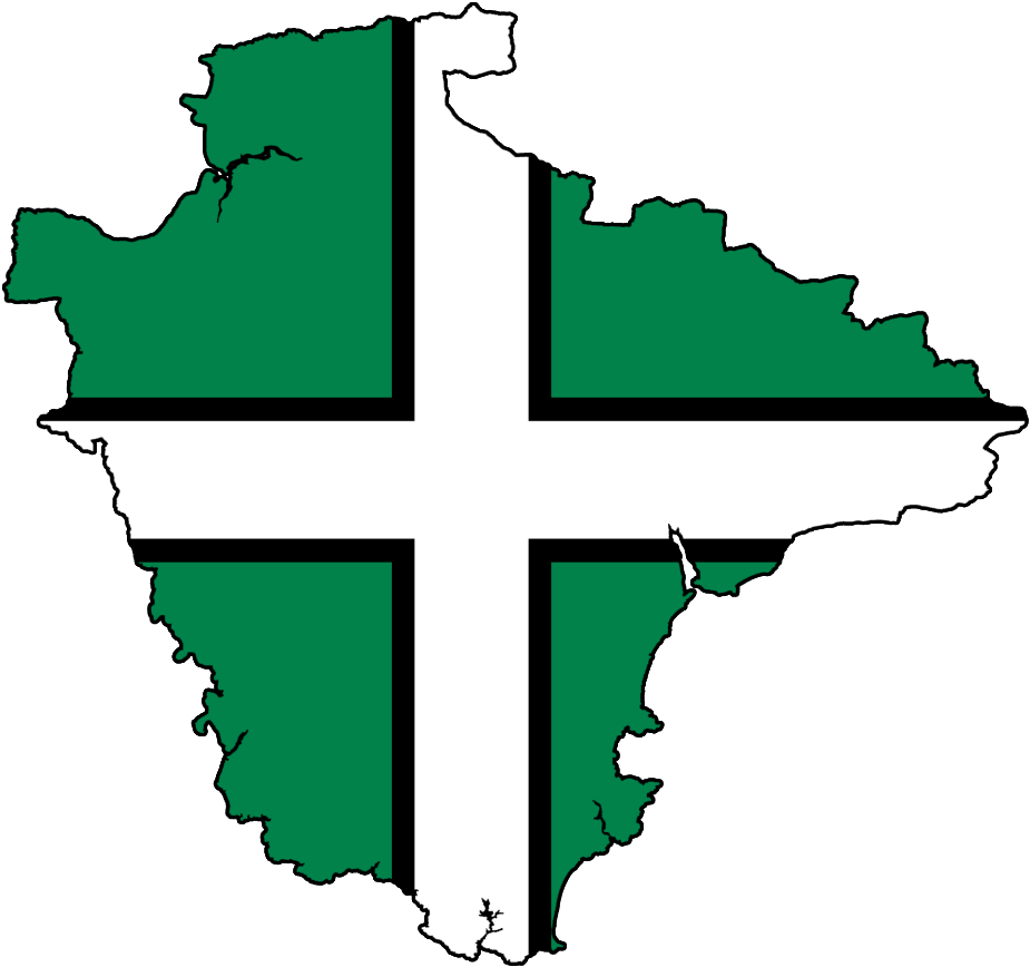Devon Photo Devon - Map Of Devon Flag Clipart - Full Size Clipart ...