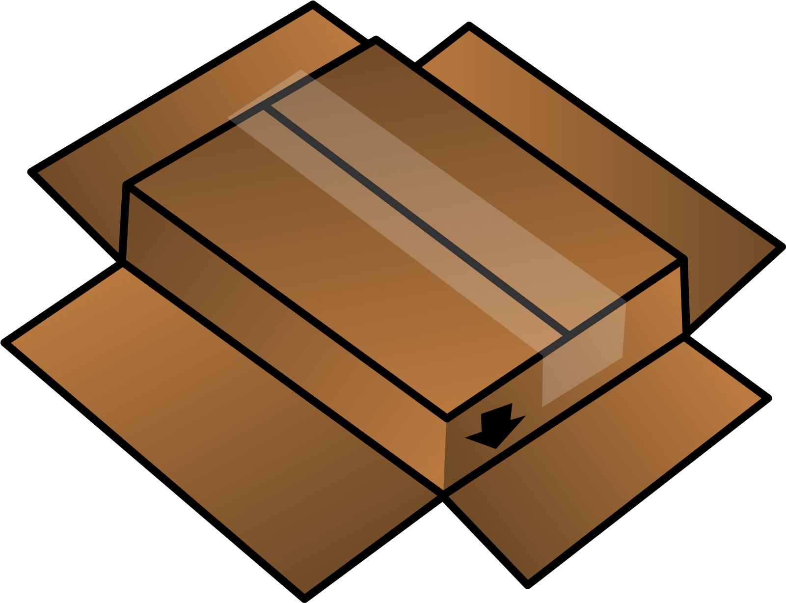 Cardboard Boxes Upside Down Clipart - Full Size Clipart (#363809 ...