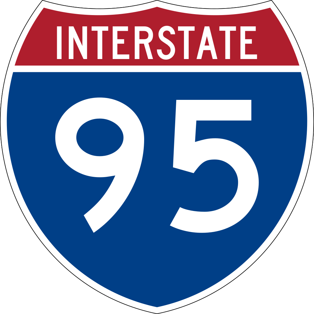 Open - Interstate 95 Sign Clipart - Full Size Clipart (#368850 ...