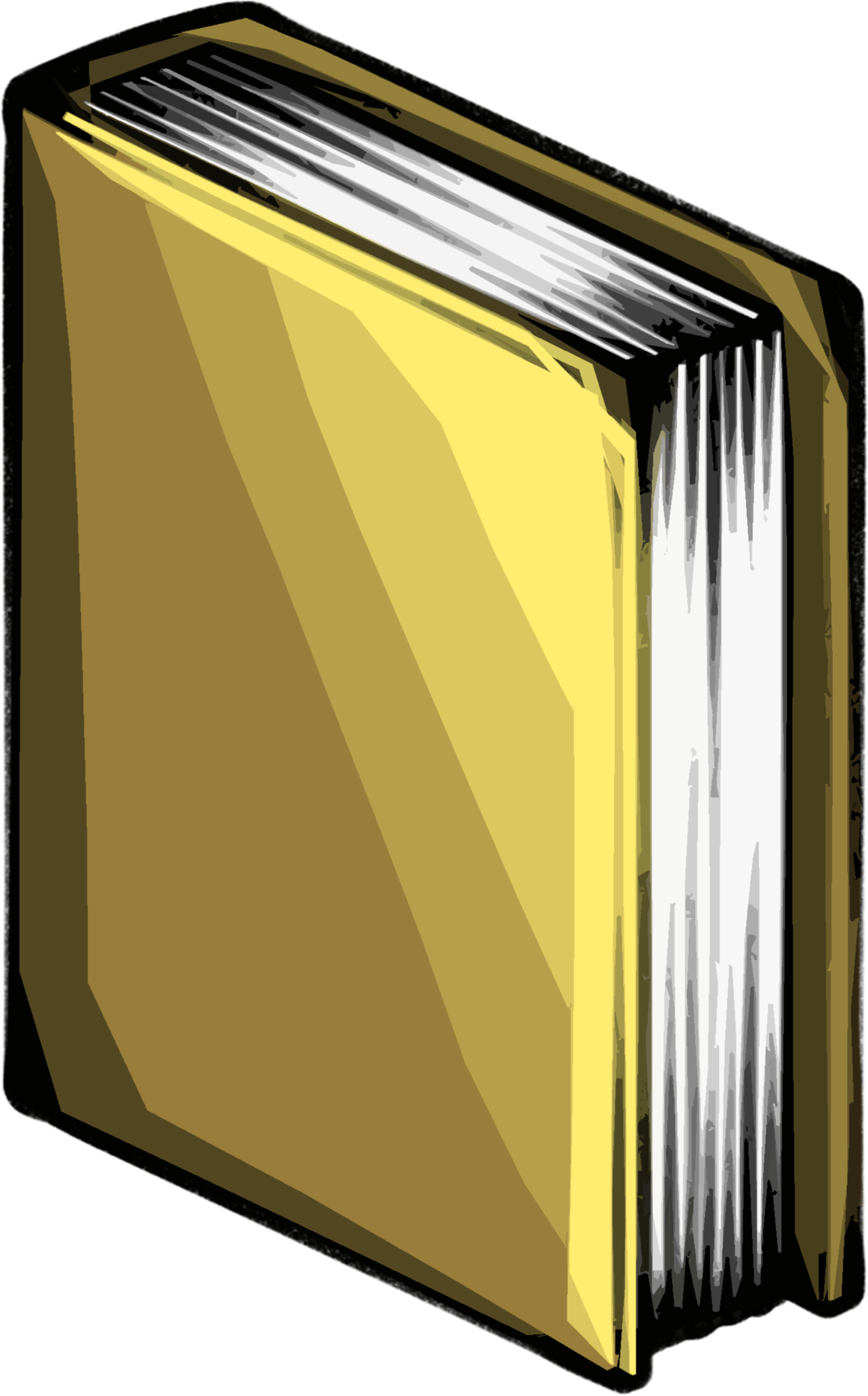 Yellow Standing Book - Book Cover Clipart - Full Size Clipart (#3604016 ...