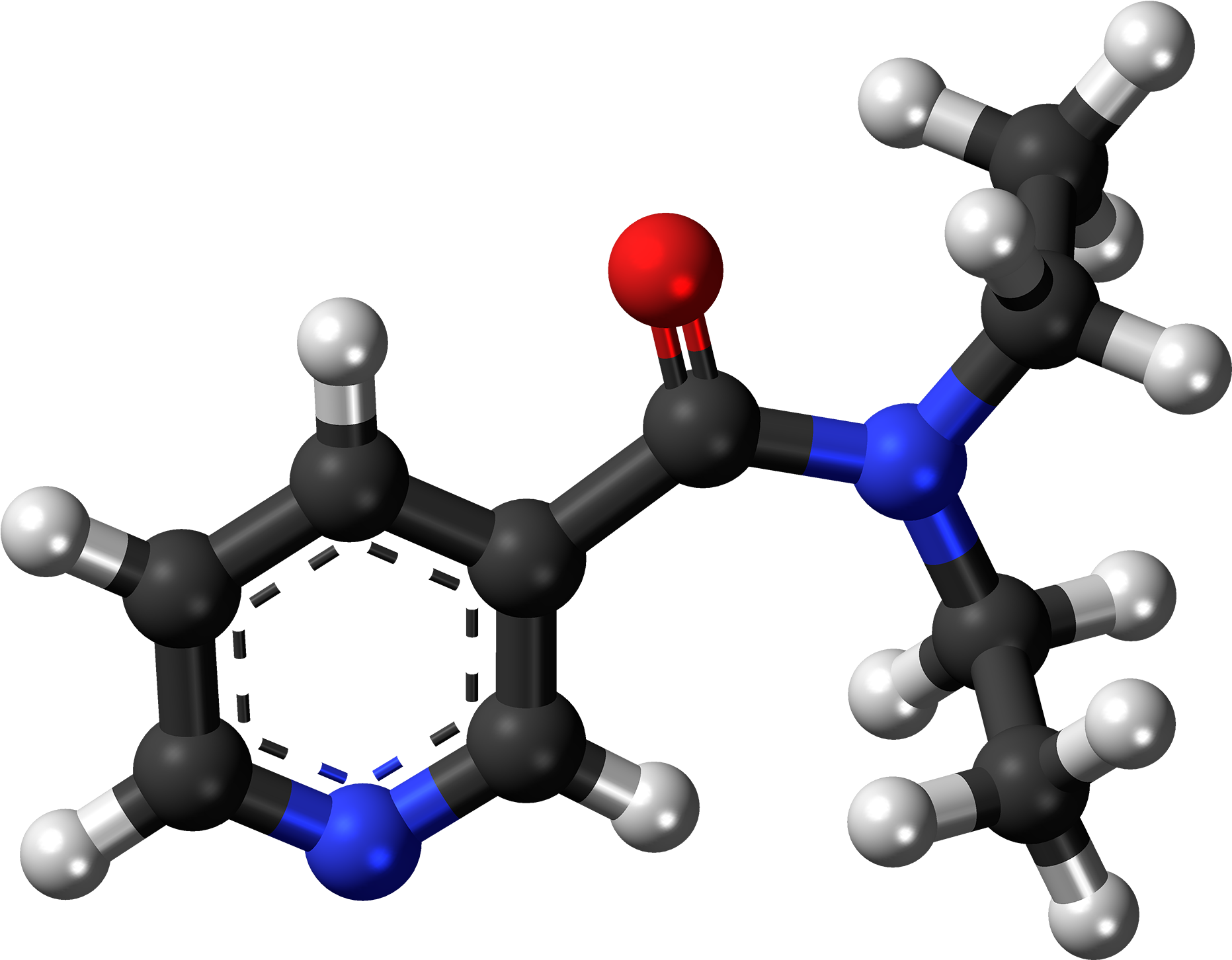 Nikethamide Molecule Ball - Phthalate Molecule Clipart - Full Size ...