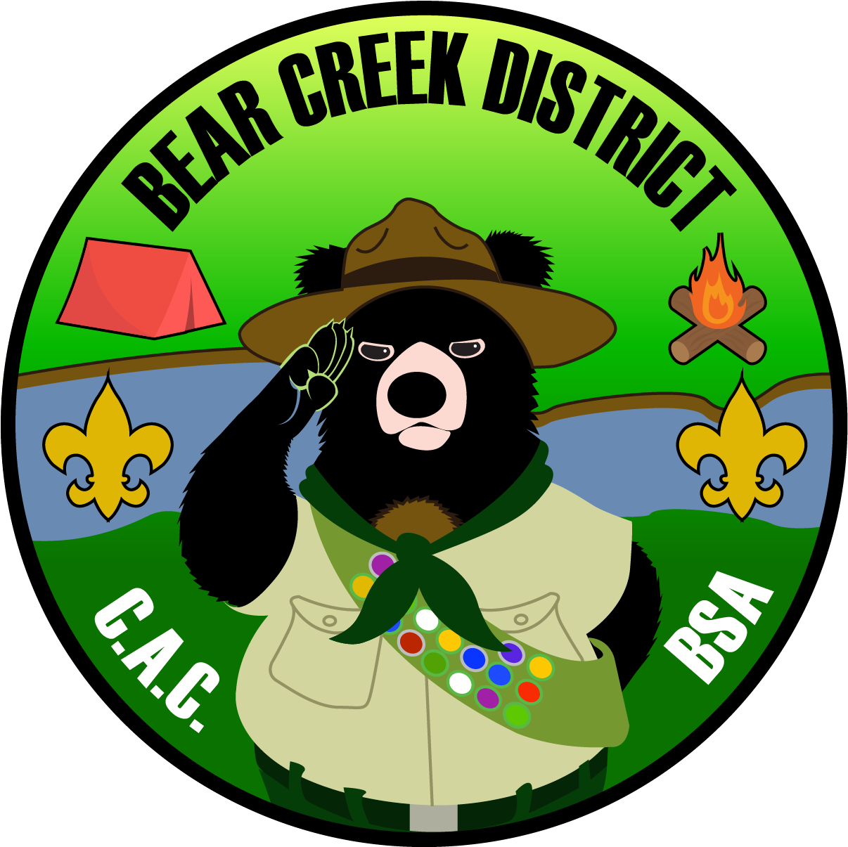 2019 Bear Creek Spring Camporee - Cartoon Clipart - Full Size Clipart ...