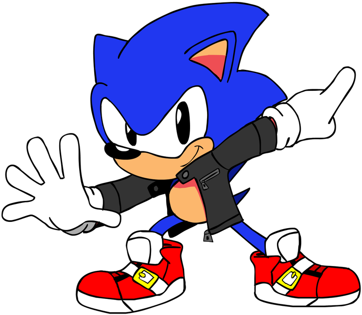 Staring With Sonic - Cartoon Clipart - Full Size Clipart (#3618307 ...
