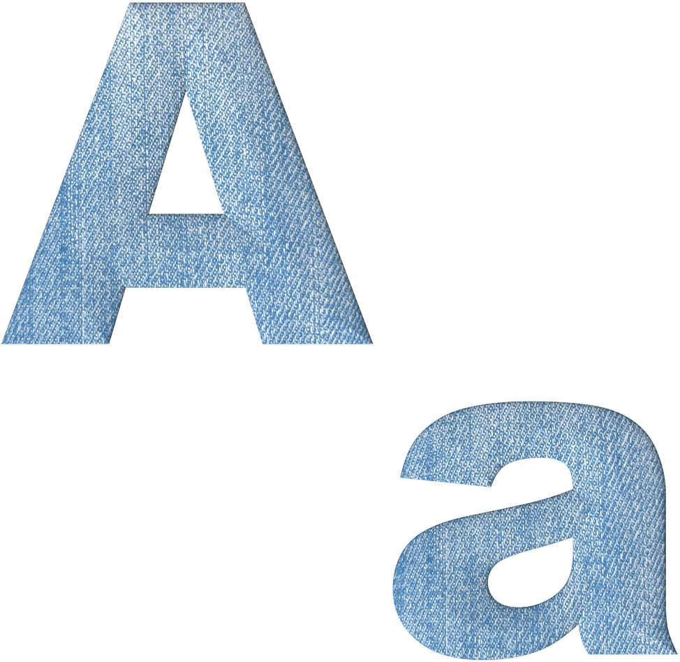 Fabric 3d Denim - Png Denim Letters Clipart - Full Size Clipart ...