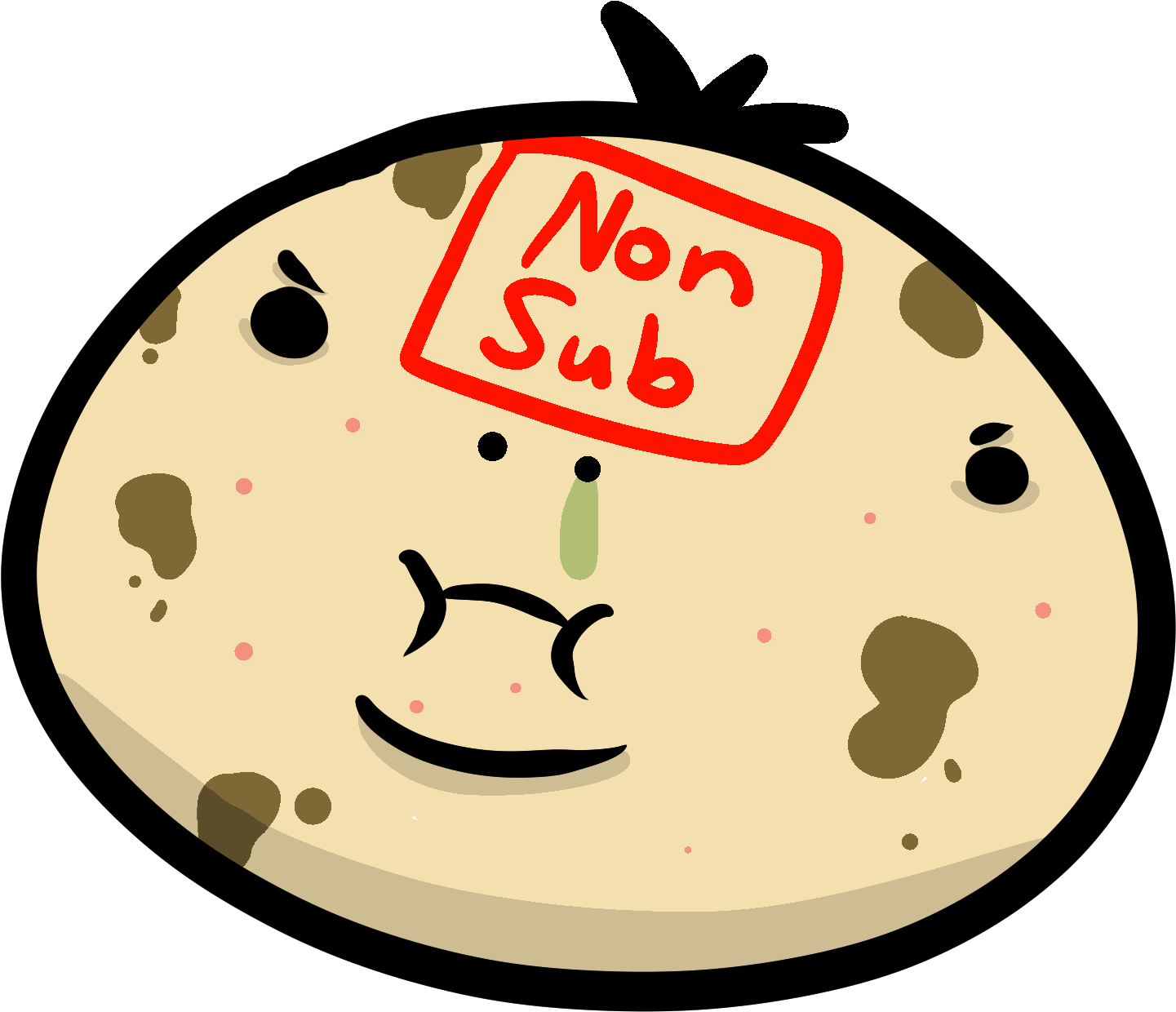 Fan Artdirty Non-sub Emote - Cartoon Clipart - Full Size Clipart ...