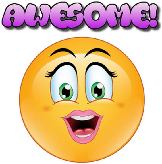 Emoji World Awesome - Smiley Clipart - Full Size Clipart (#3625520 ...