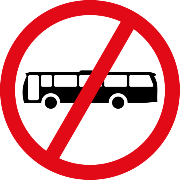 Buses Prohibited Sign - Simon's Town Clipart - Full Size Clipart ...