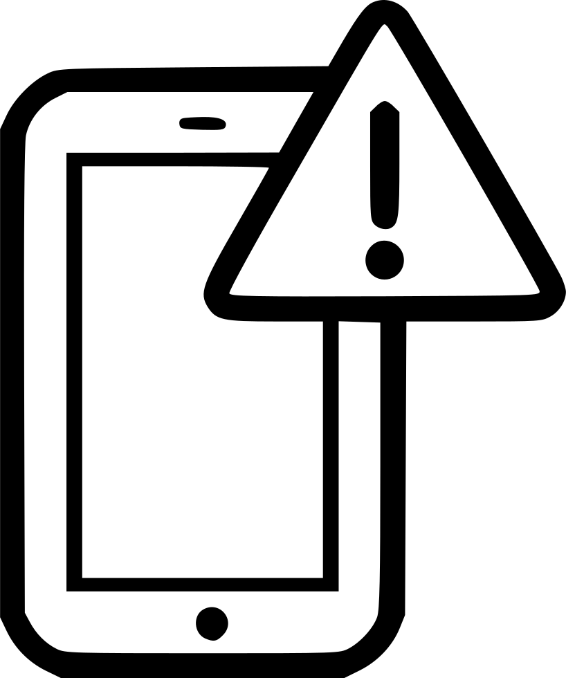 Png File Svg - Phone Warning Icon Clipart - Full Size Clipart (#3635837 ...