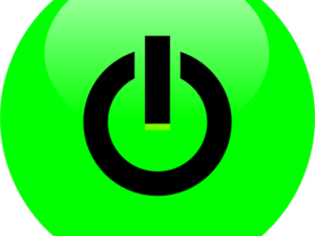 Shutdown Button Clipart Green - Circle - Png Download - Full Size ...