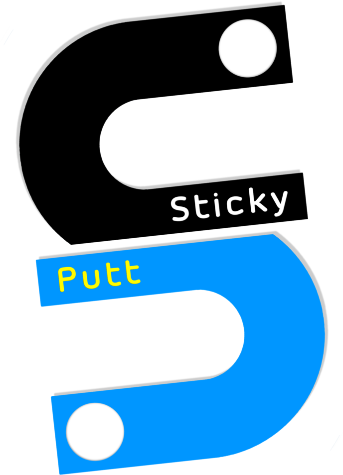 Download Sticky Putt Golf Putting Target Logo Blue - Graphic Design ...