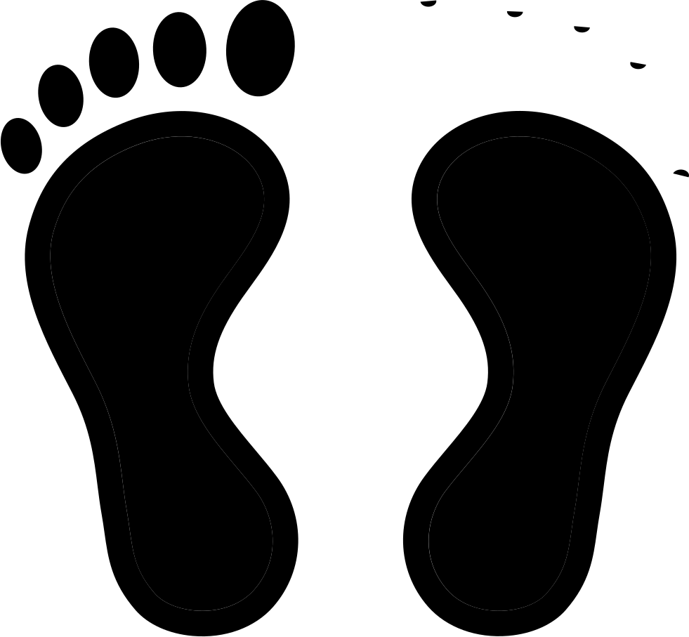 981 X 907 3 - Free Footprint Svg Clipart - Full Size Clipart (#3646938 ...