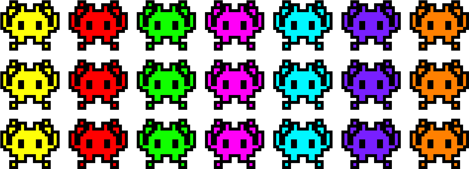 Download Space Invaders Png - Pixel Art Space Invaders Clipart ...