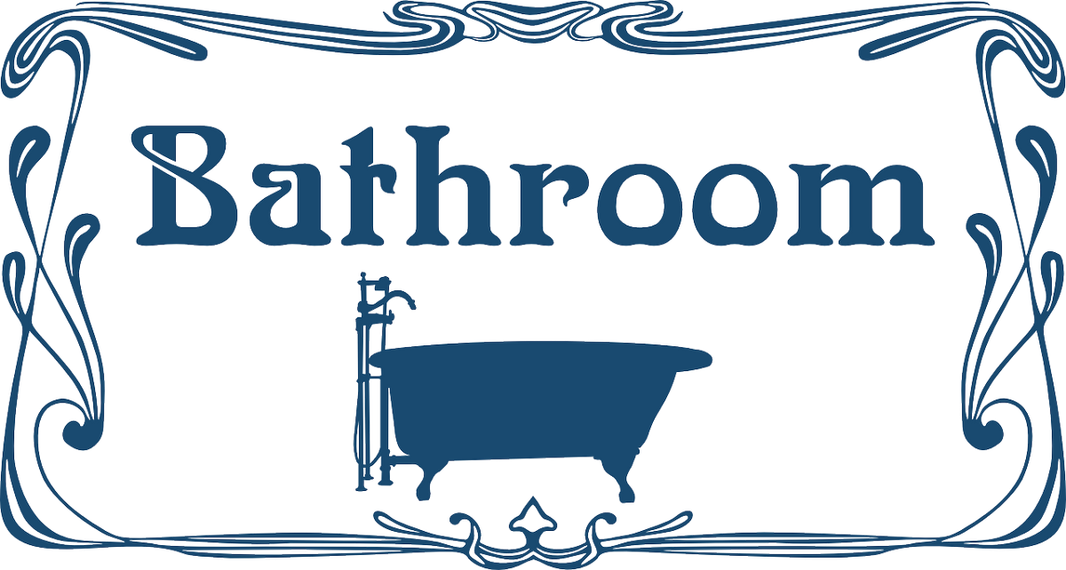 Bathroom Door Clipart - Png Download - Full Size Clipart (#3664948 ...