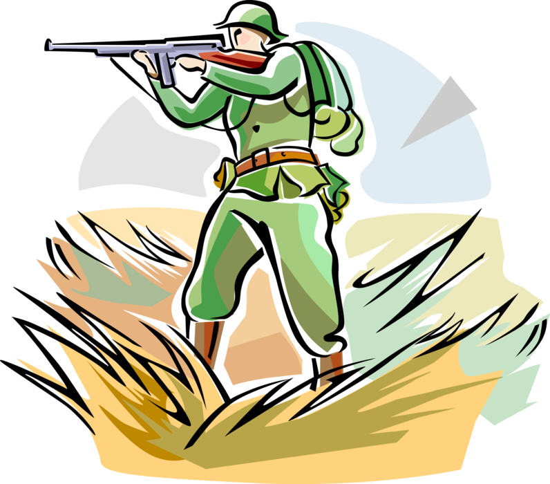 Download Vector Illustration Of World War One Wwi Soldier With - Ww1 ...