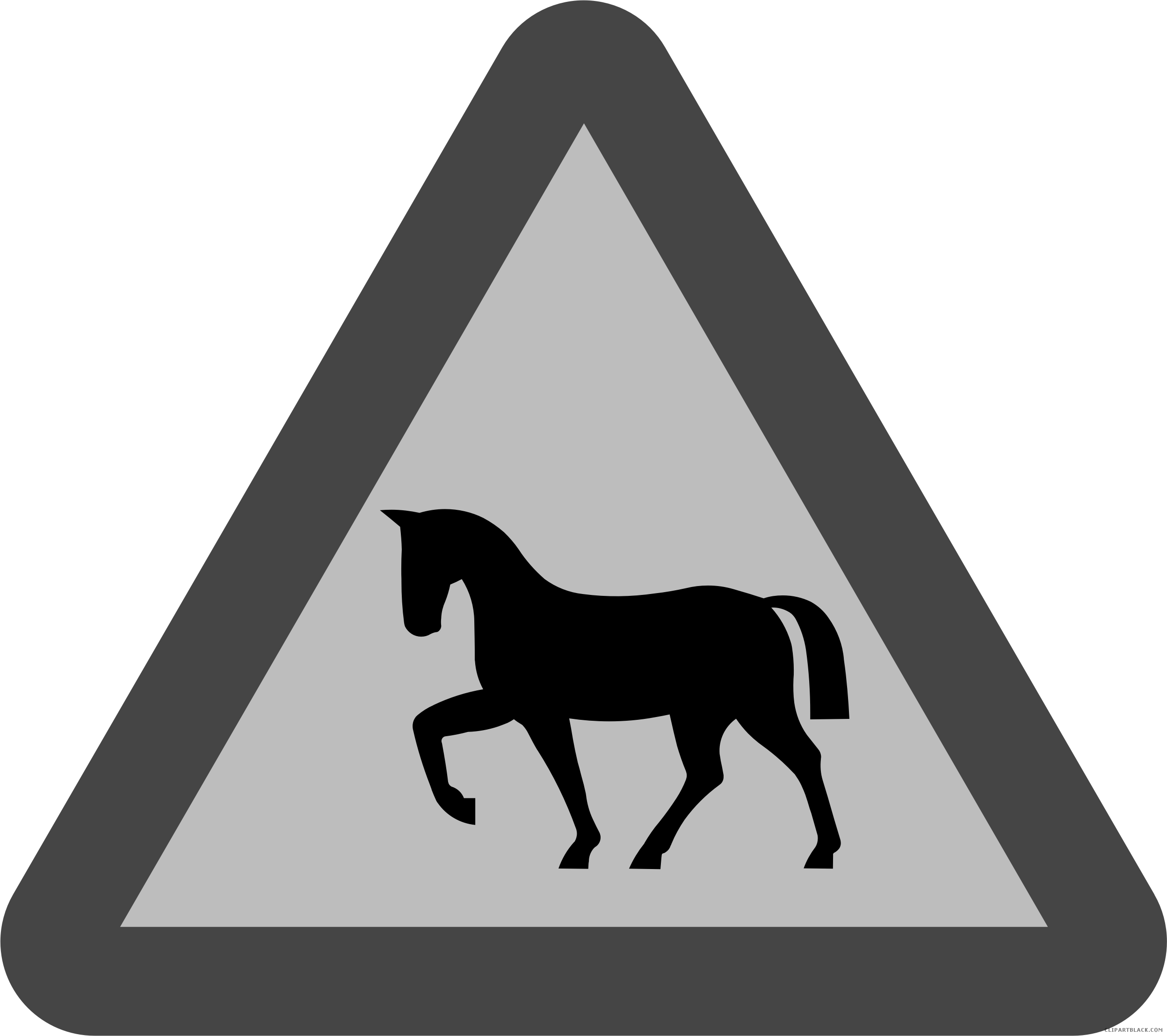 Horse Sign Clipart - Riding Horse Icon Transparent - Png Download ...