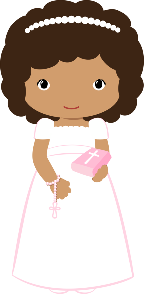 Communion Girl Clip - Clipart First Communion Girl - Png Download ...