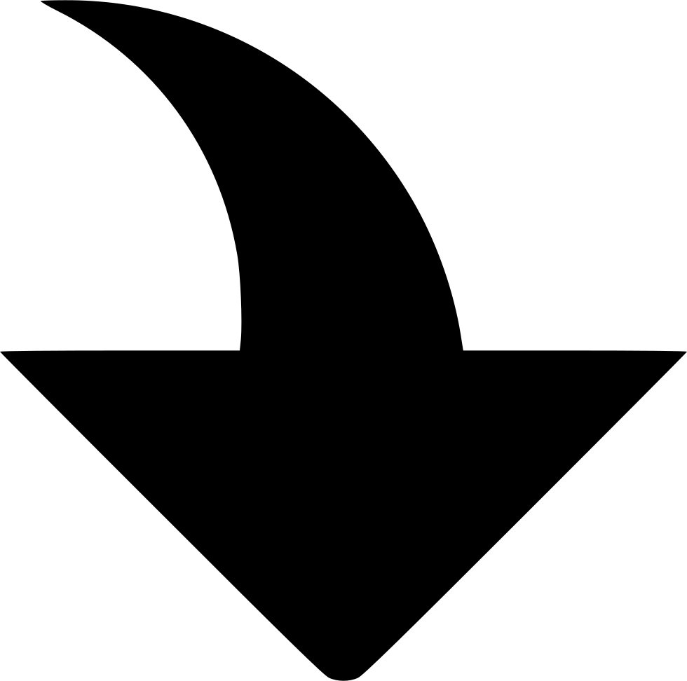 Png File Svg - Arrow Pointing Right Then Down Clipart - Full Size ...