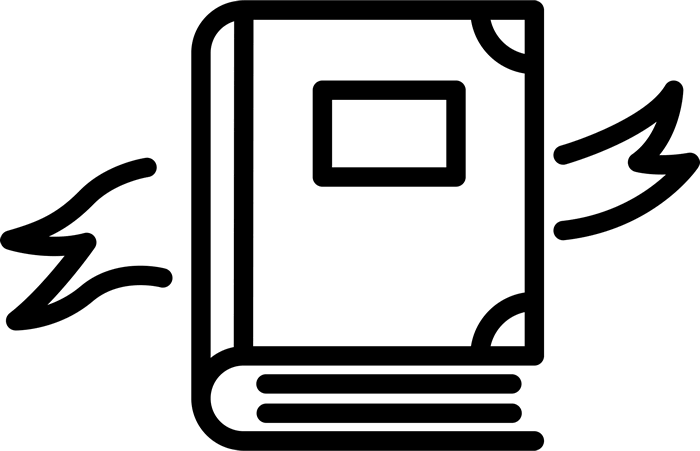 Ancient Book Rubber Stamp Clipart - Full Size Clipart (#3724460 ...