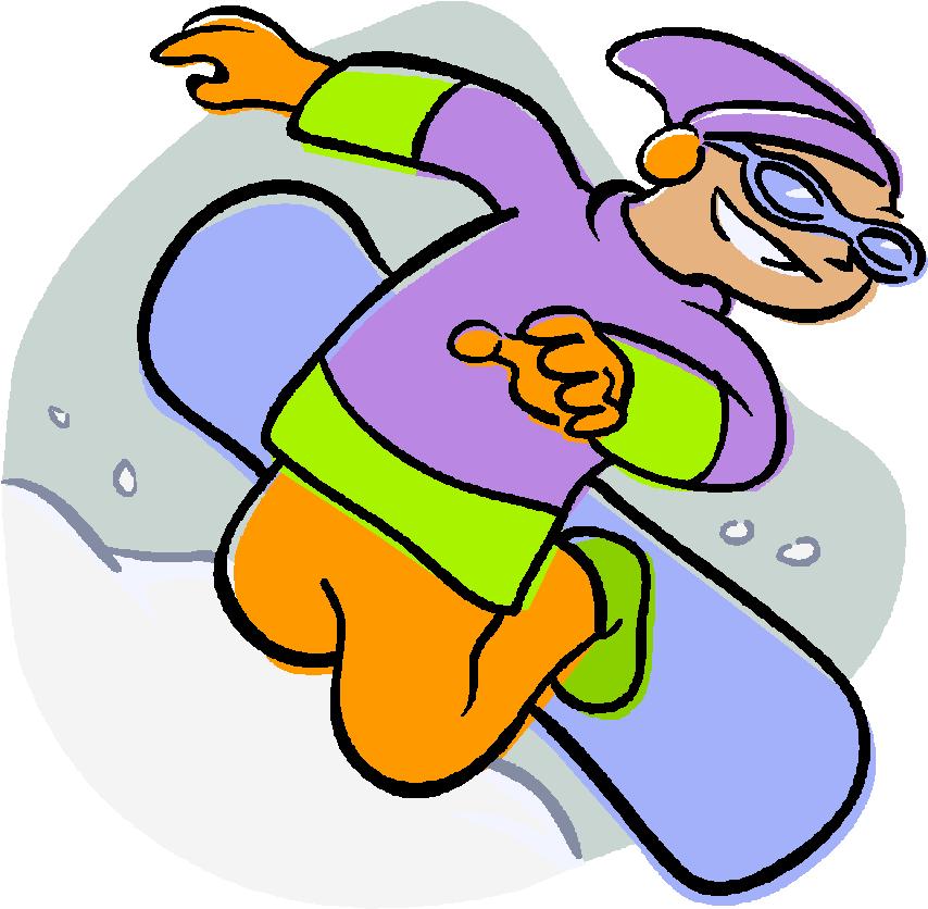Snowboard Snowboarding - Cartoon Clipart - Full Size Clipart (#3732716 ...
