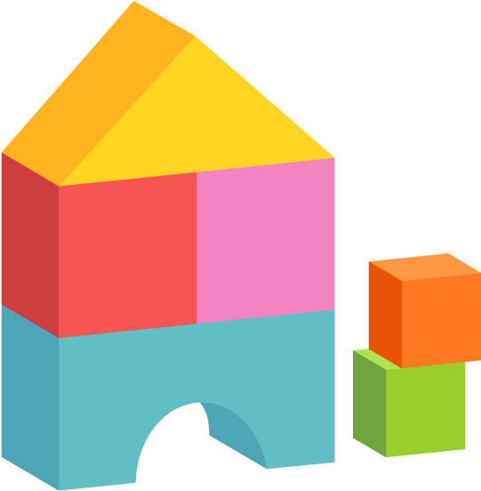 Download Colored Building Blocks Free Png And Vector - Building Blocks ...