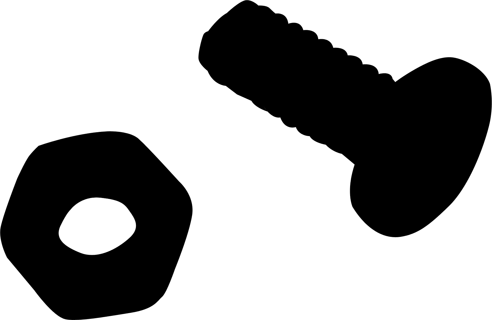 Screw Silhouette Screw Thread Technology Clipart - Full Size Clipart ...