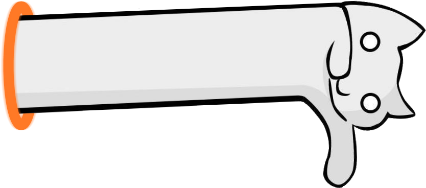 Mrw When Arriving On The Front Page - Longcat Png Clipart - Full Size ...