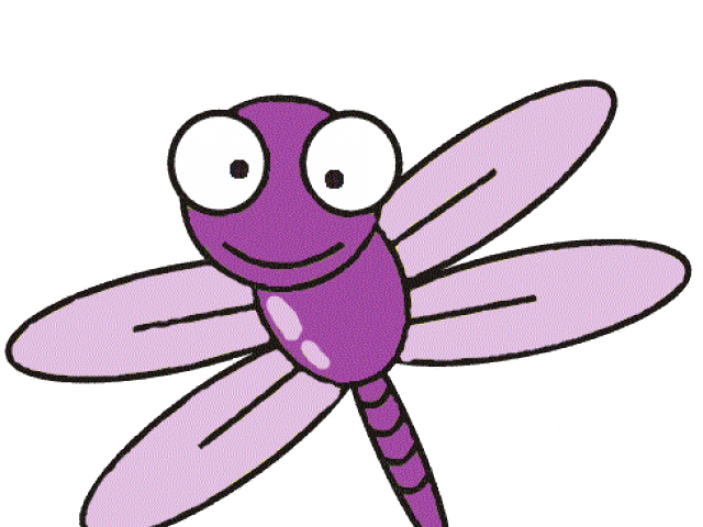 Cute Pink Dragonfly Cartoon Clipart - Full Size Clipart (#3748235 ...