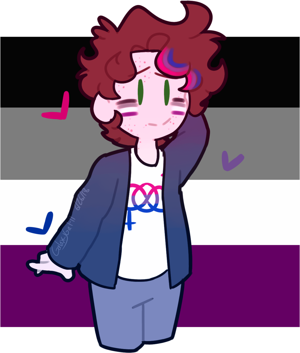 Just My Smol Bi Ace Walnut - Cartoon Clipart - Full Size Clipart ...