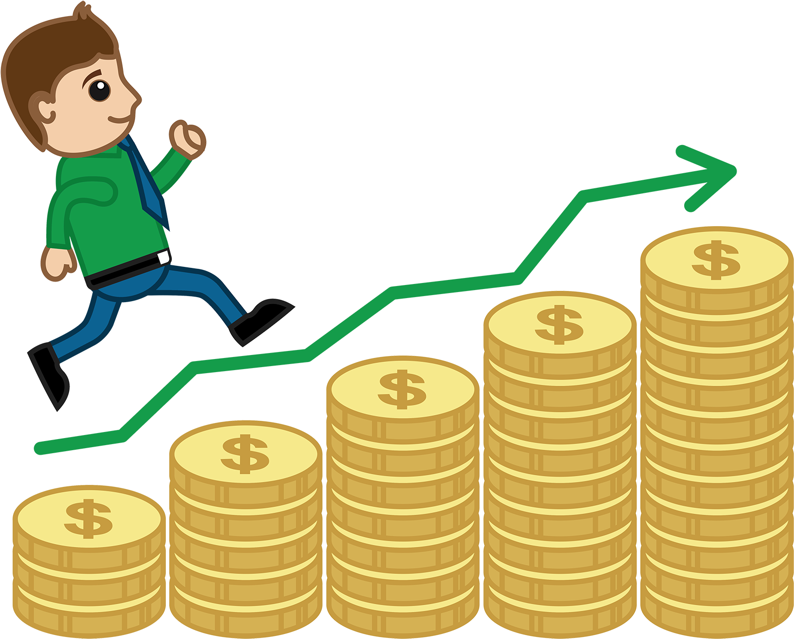 Download Earning Interest - - Graph Money Cartoon Clipart (#3757409 ...