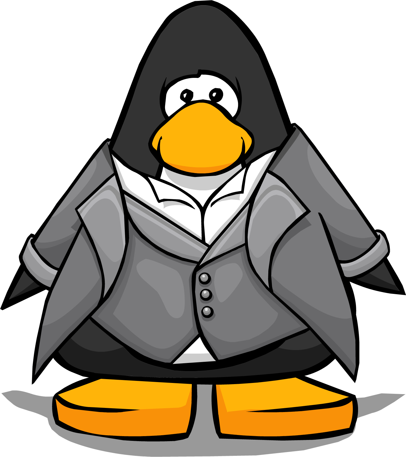 Grey Clipart Penguin - Penguin From Club Penguin - Png Download - Full ...