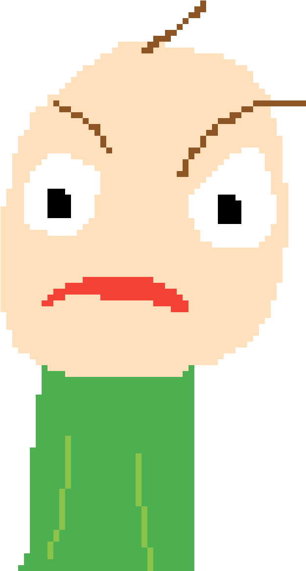 Ugly Baldi - Cartoon Clipart - Full Size Clipart (#3771713) - PinClipart