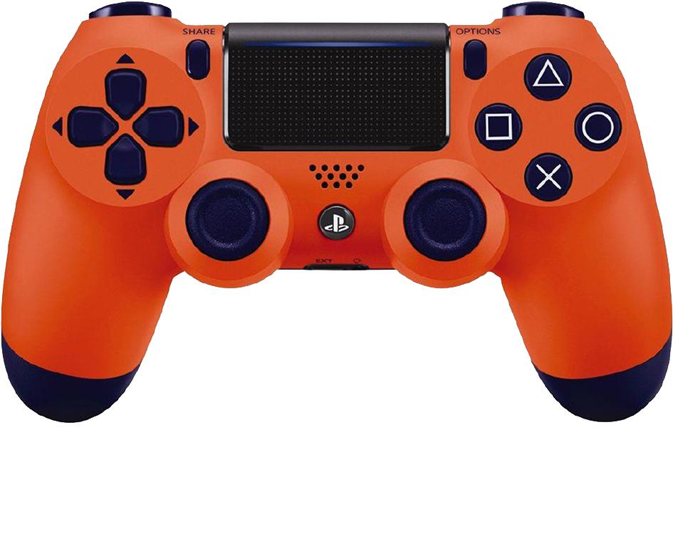 Video Game Controller Png Free Pic - Dualshock 4 Sunset Orange Clipart ...