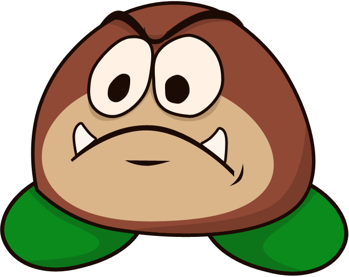 Lonely Goomba - Cartoon Clipart - Full Size Clipart (#3773362) - PinClipart