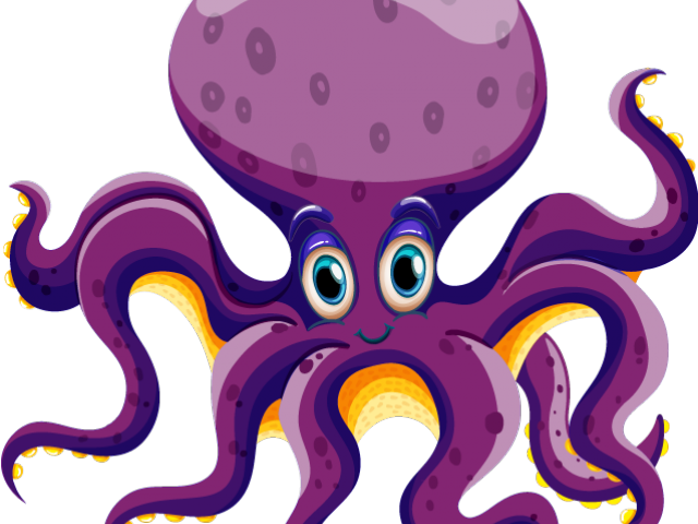 Octopus Clipart Alike - Sea Animal Clipart Single - Png Download - Full ...