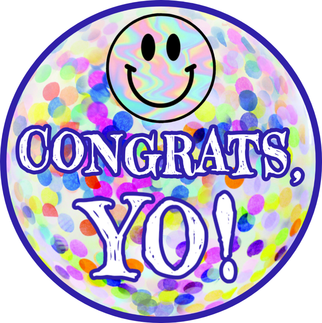 Congrats Sticker - Circle Clipart - Full Size Clipart (#3781165 ...