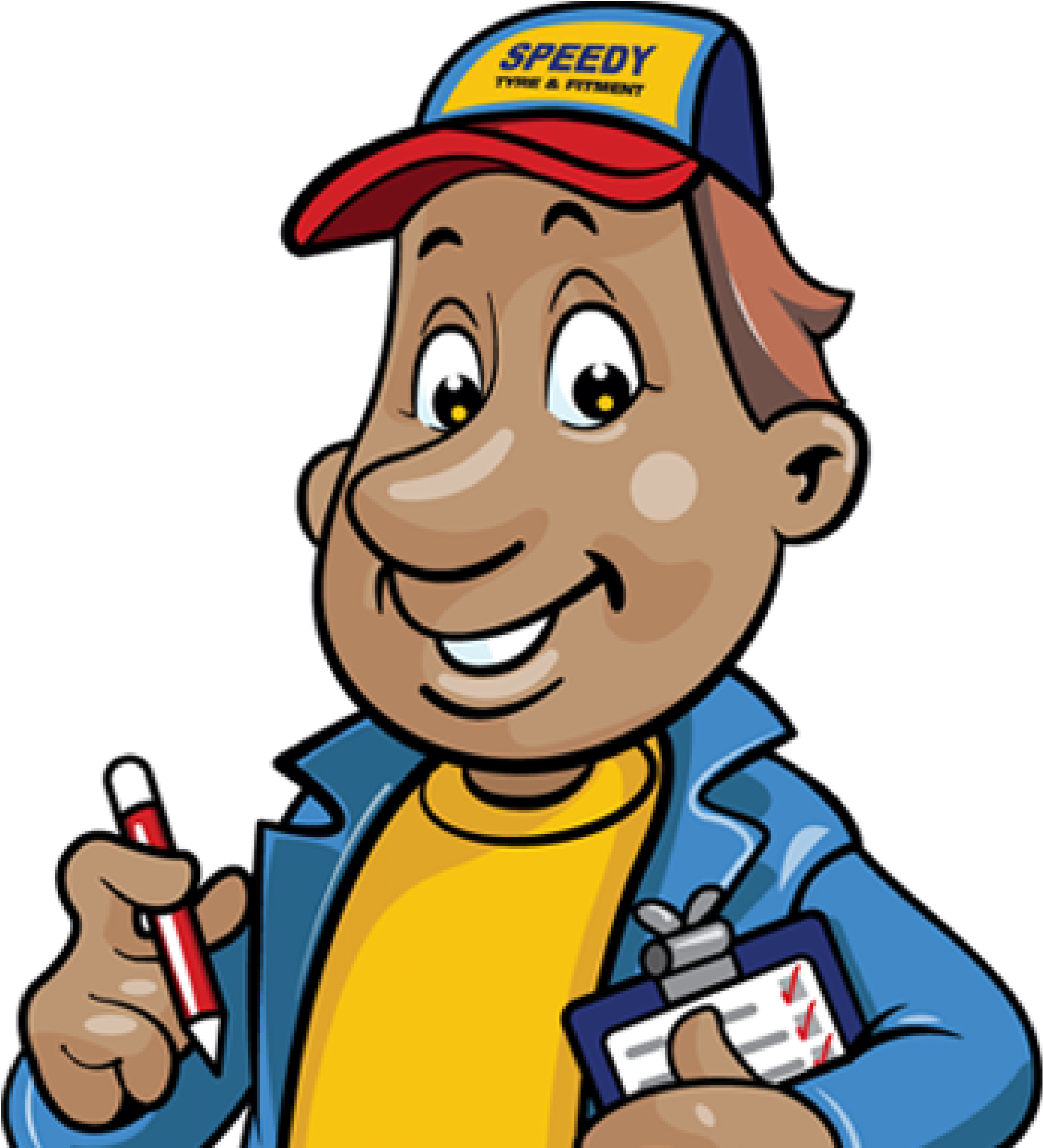 Speedy Tyre And Exhaust - Cartoon Clipart - Full Size Clipart (#3789906 ...