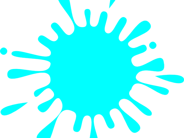 Paint Clipart Splat - Light Blue Paint Transparent - Png Download ...