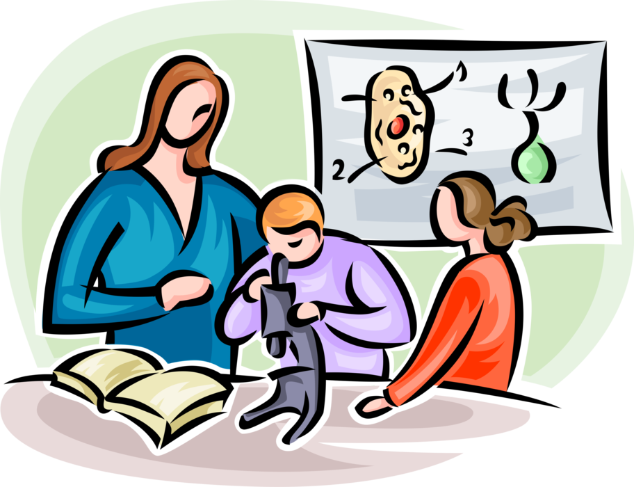 Teacher With Students In Jpg Library Library - Library Clipart - Full ...