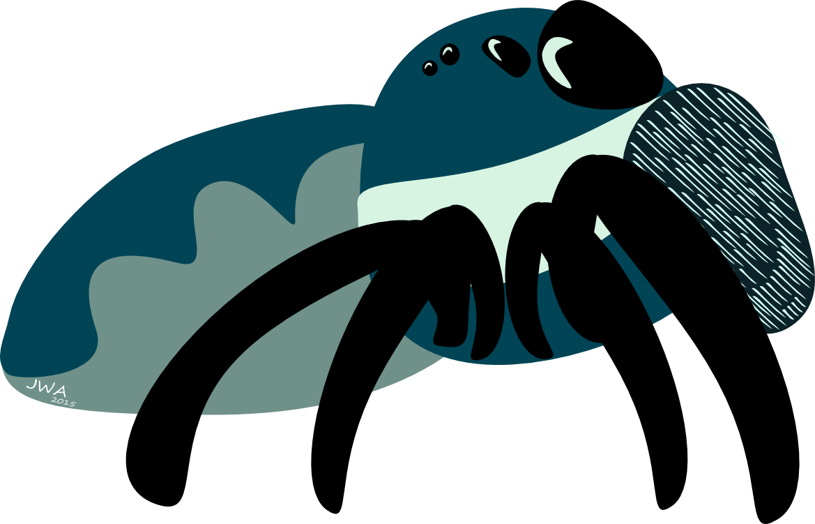 Virtual Spiders - Jumping Spider Clipart - Full Size Clipart (#389216 ...