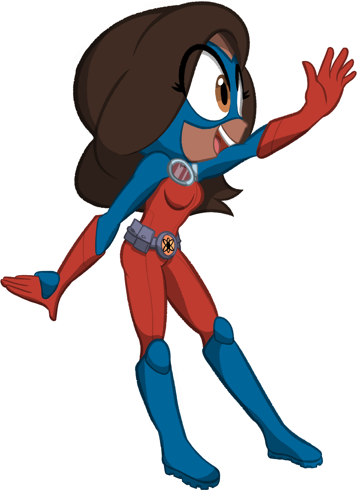 Meet Atomica From Dc, Another Commission For The Goggles - Cartoon ...