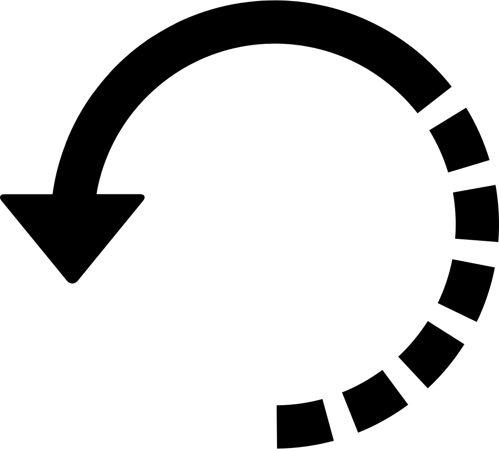 Download Arrow Circle With Half Broken Line - Circle With Arrow Png ...