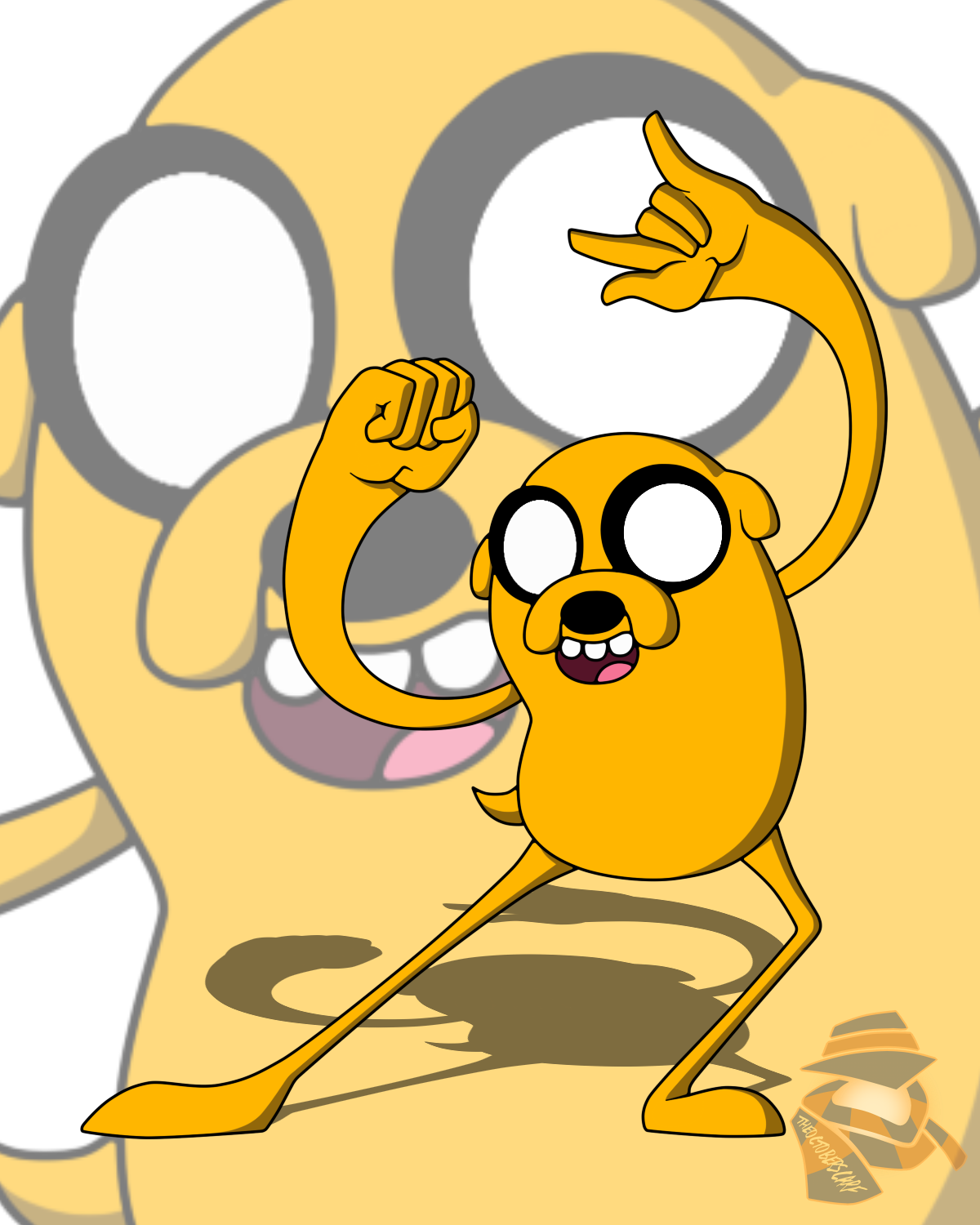 Jake The Dog - Cartoon Clipart - Full Size Clipart (#3822489) - PinClipart